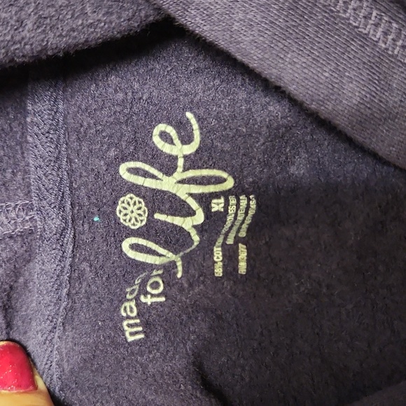 made for life | Tops | Made For Life Dark Purple Eggplant Xl Hoodie ...